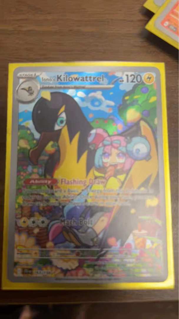 Pokemon TCG Ionos KiloWattrel Full Art Card, Hobbies & Toys, Toys ...
