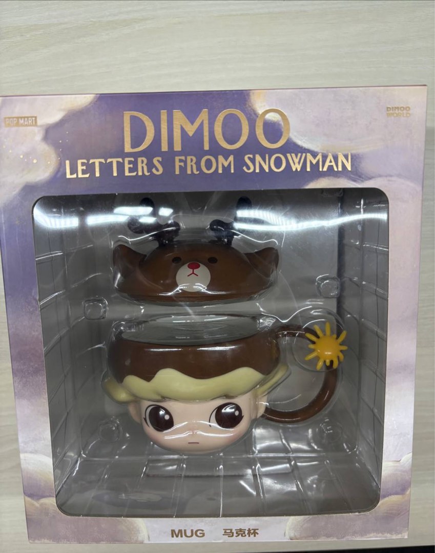 [POPMART] Dimoo letters from snowman mug, Hobbies & Toys, Toys & Games ...