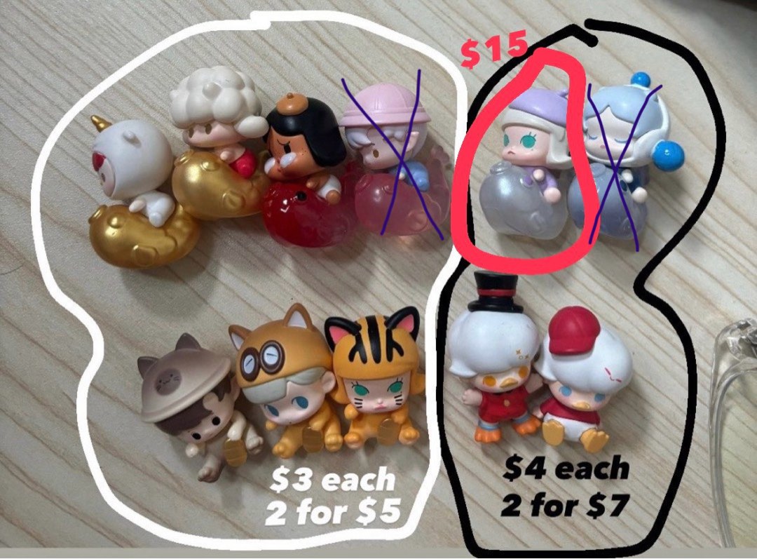 Popmart pop beans popbean Disney dimoo lucky cat lucky charm fish koi ...