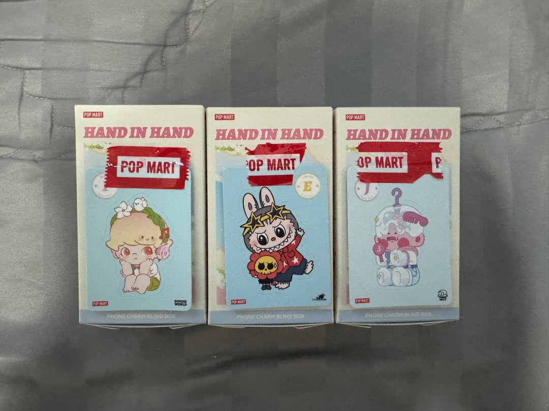 Popmart Hand in Hand Phone Charm Labubu Pino Dimoo, Toys & Collectibles ...
