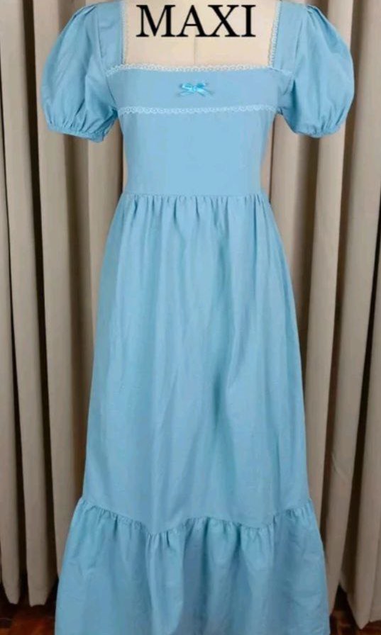 Powder Blue Maxi Dress, Women's Fashion, Dresses & Sets, Dresses on ...