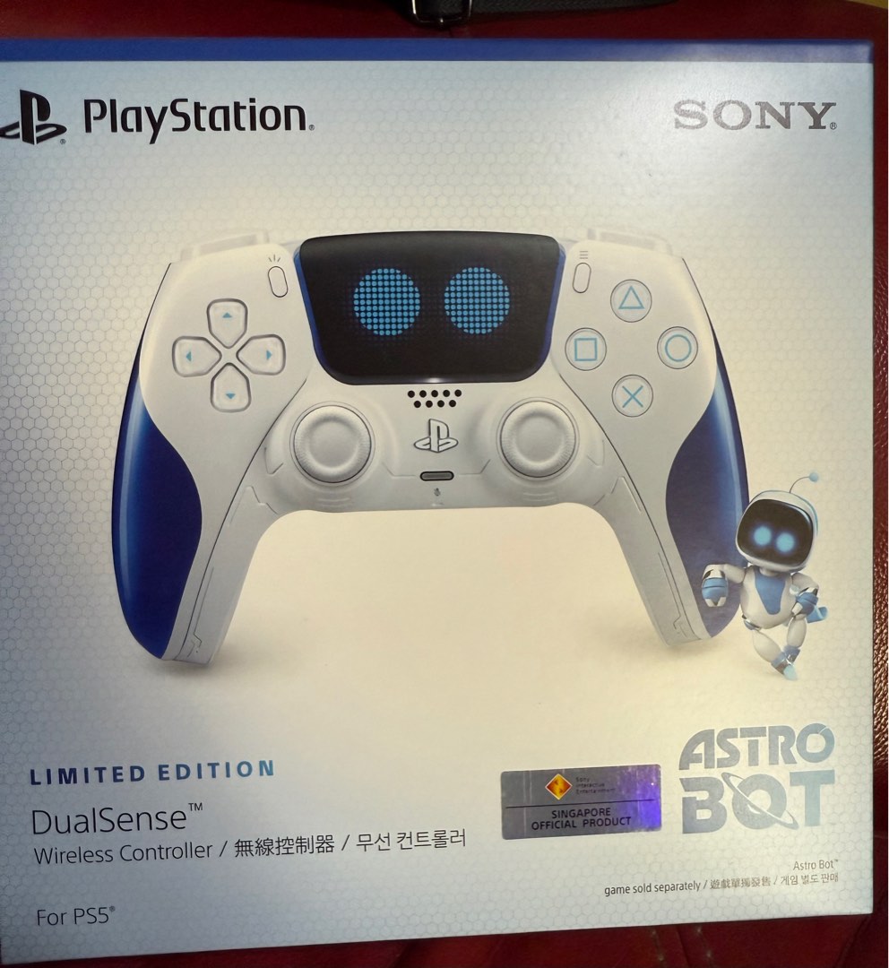 PS5 Astro Bot Limited Edition DualSense Wireless Controller, Video ...
