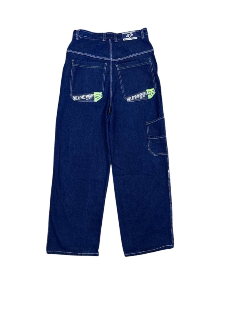 Rare Fox Racing Baggy Jeans, Men's Fashion, Bottoms, Jeans on Carousell