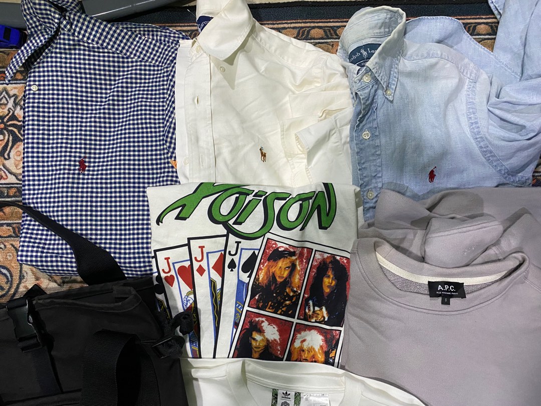 RARE ORIGINAL prl POLO RALPH LAUREN rrl denim chambray checked fred ...