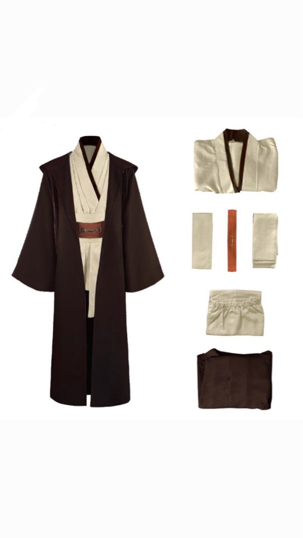[RENTAL] BIG SIZE Star Wars Jedi Costume Robe Lightsaber Light Saber ...