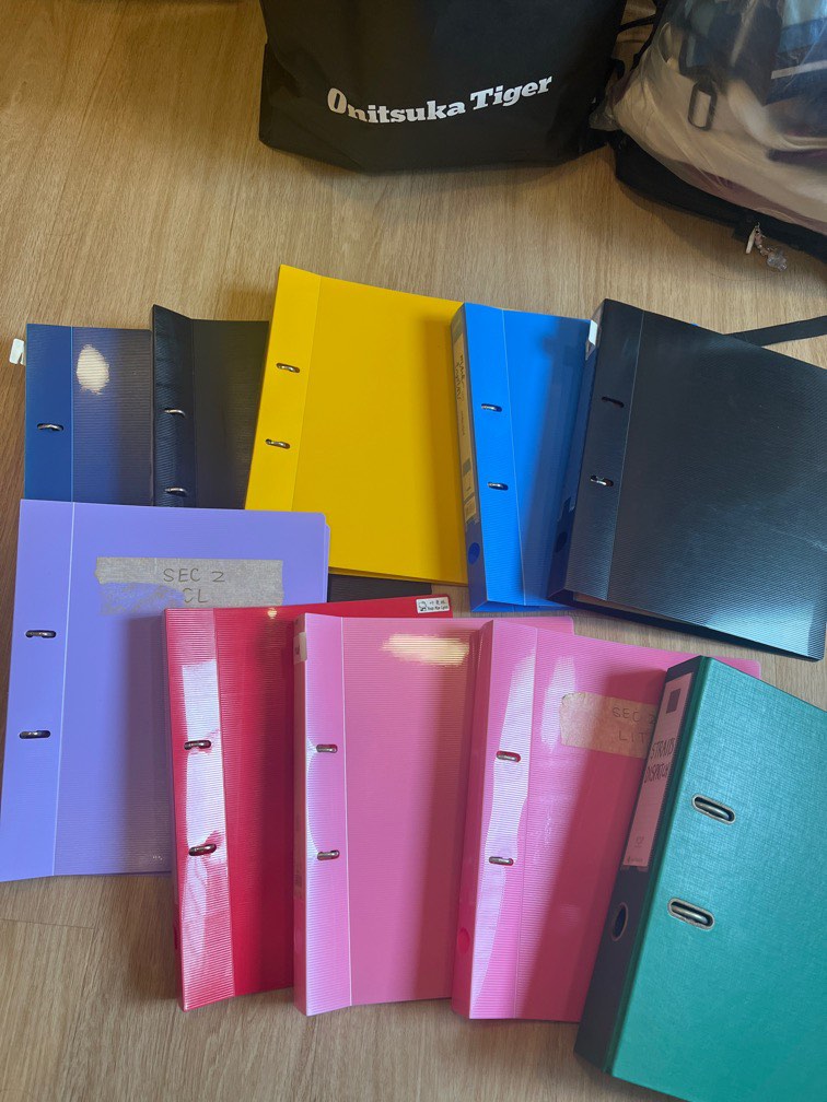 ring files/folders for school or work, Hobbies & Toys, Stationery ...