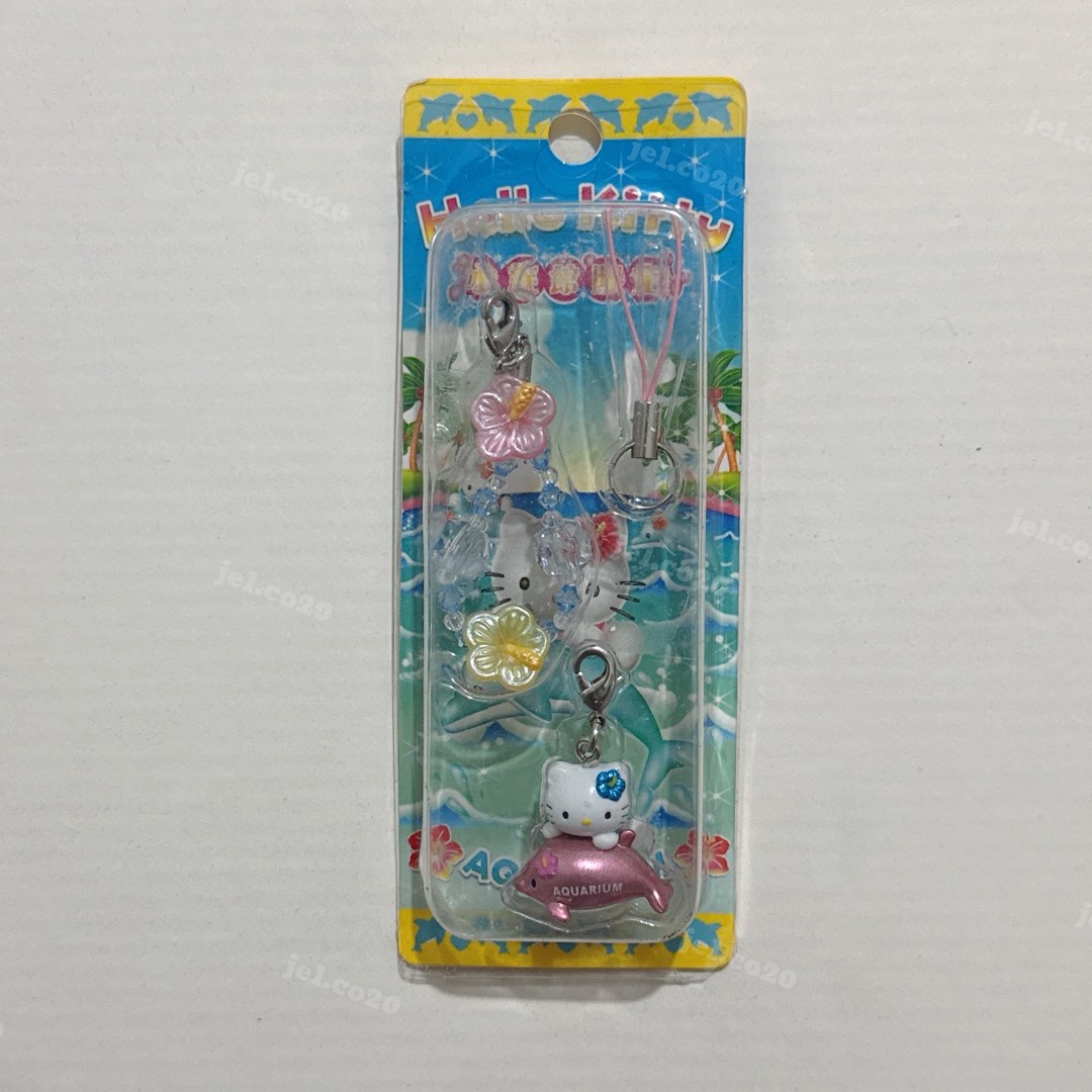 Sanrio Gotochi Hello Kitty Aquarium Pink Dolphin Charms Zipper Pull ...