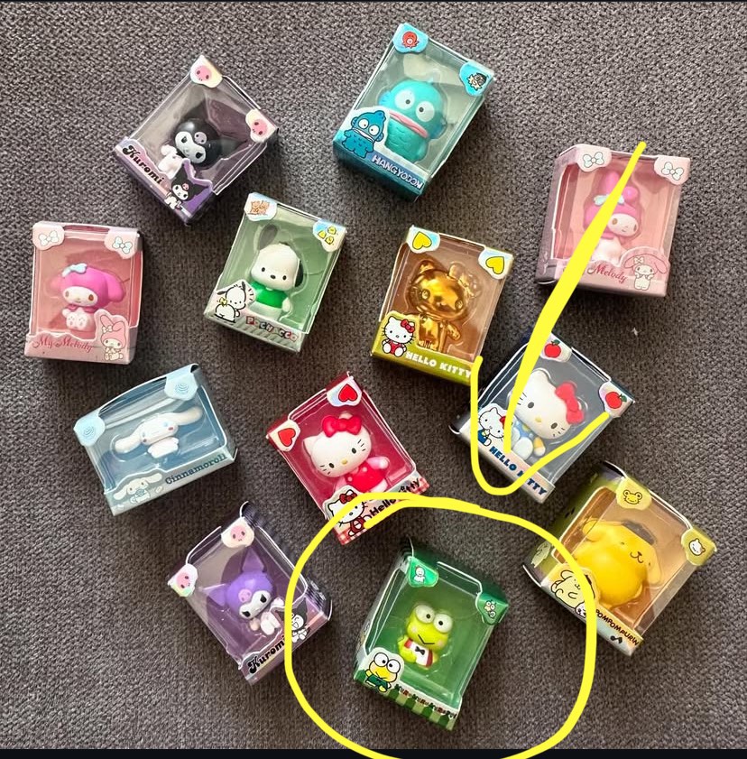 Sanrio Keroppi Mini Figurine in Box, Hobbies & Toys, Memorabilia ...