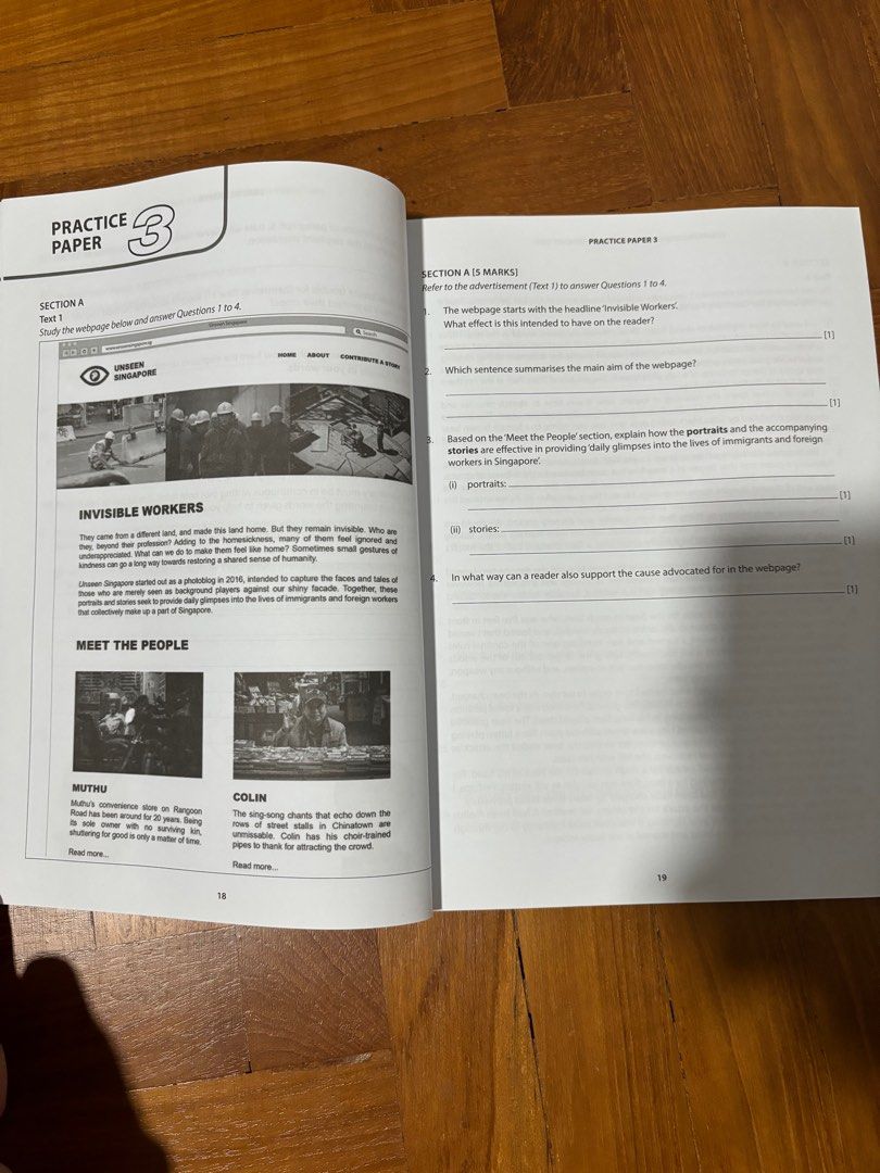 Secondary 3 English Comprehension Practice Papers Assessement Book ...