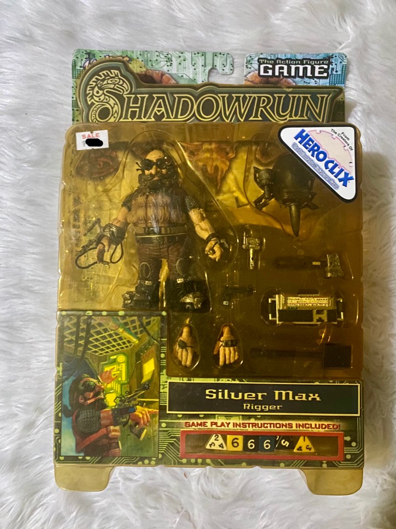 Shadowrun Silver Max Rigger Action Figure NEW SEALED Wizkids, Hobbies ...