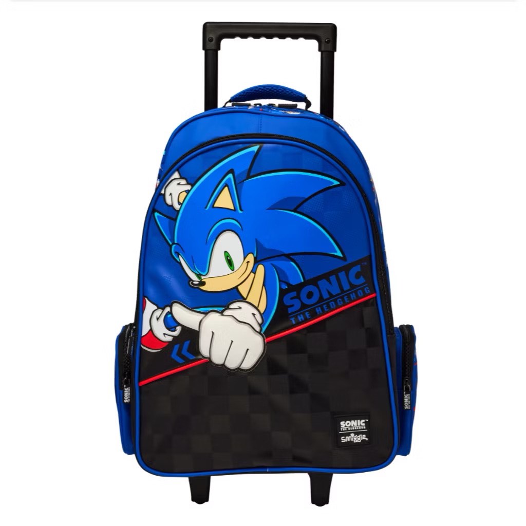 Sonic hedgehog Smiggle trolley bag, Hobbies & Toys, Travel, Luggage on ...