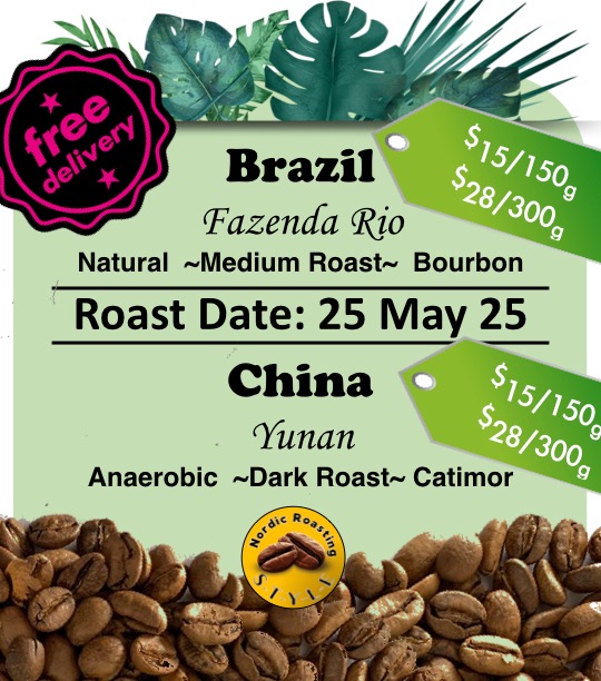 Specialty Coffee Bean: Brazil & Yunan, Food & Drinks, Beverages on Carousell
