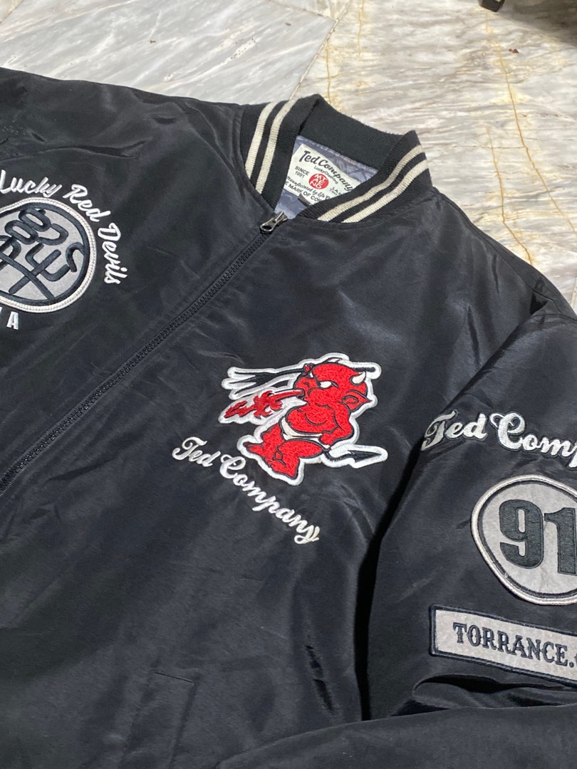Ted Company Motorcycle Frat Varsity Jacket, Men's Fashion, Coats ...