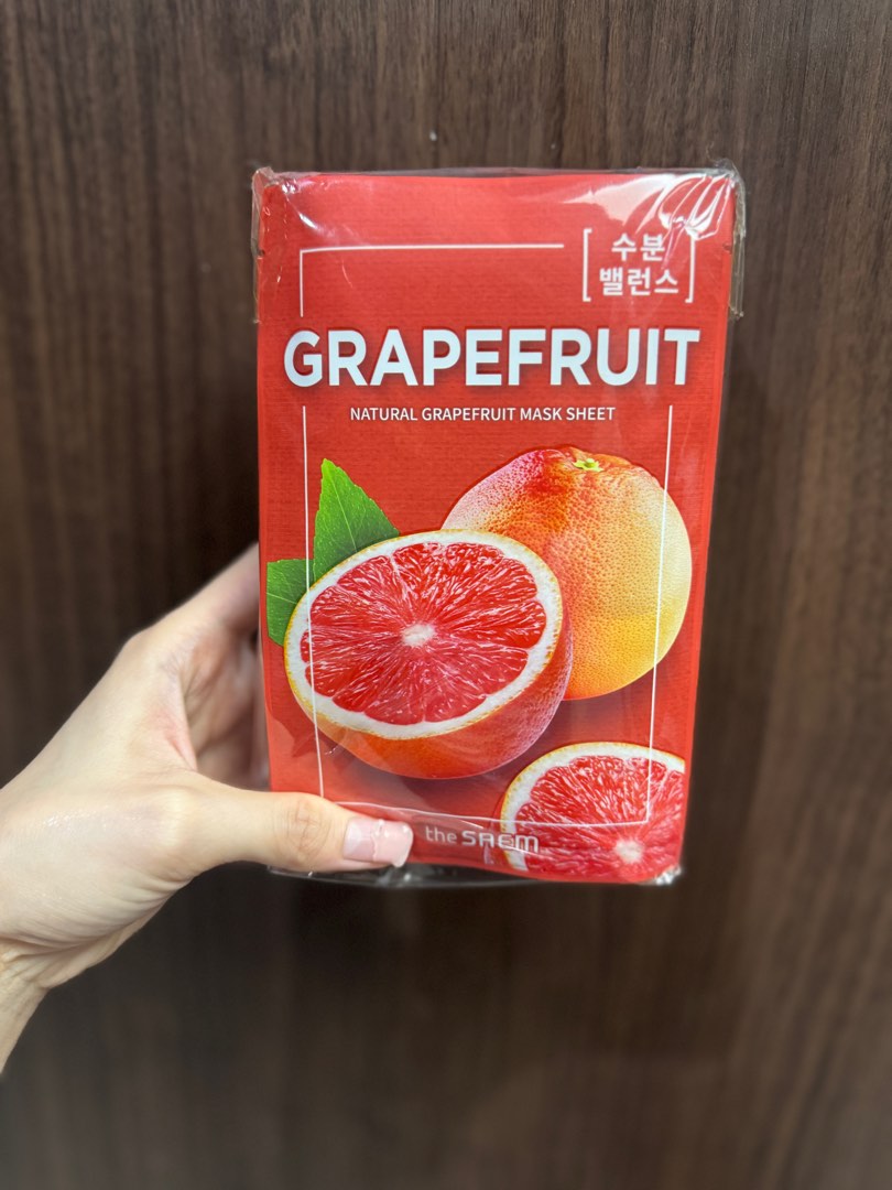 The Saem Grapefruit Mask Sheet (10 sheets) Asli Korea, Kesehatan ...