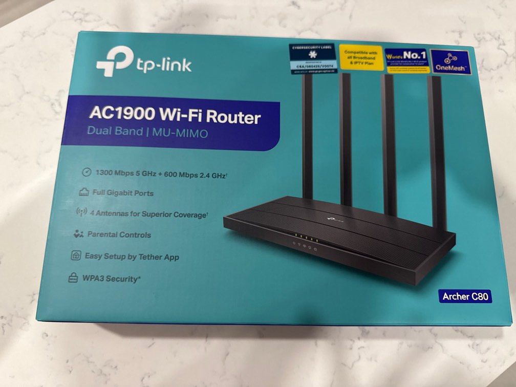 Tp-link AC1900 wi-fi router Archer C80, Computers & Tech, Parts ...