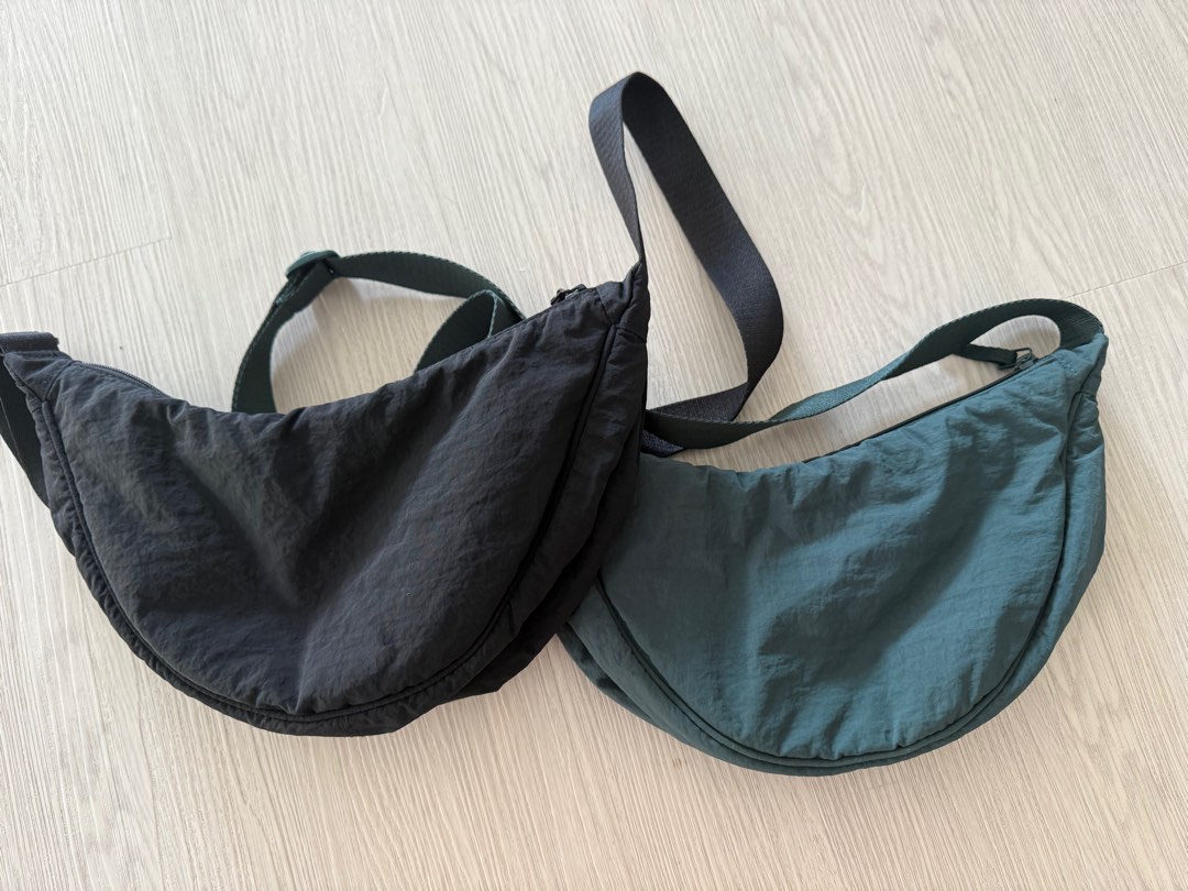 Uniqlo moon bag in forest green and black, Women's Fashion, Bags & Wallets, Cross-body Bags on ...