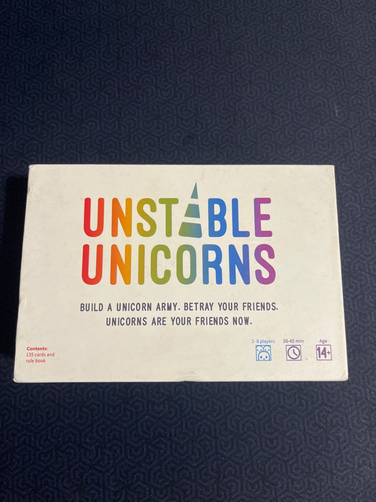 Unstable Unicorns Board Game, Hobbies & Toys, Toys & Games on Carousell