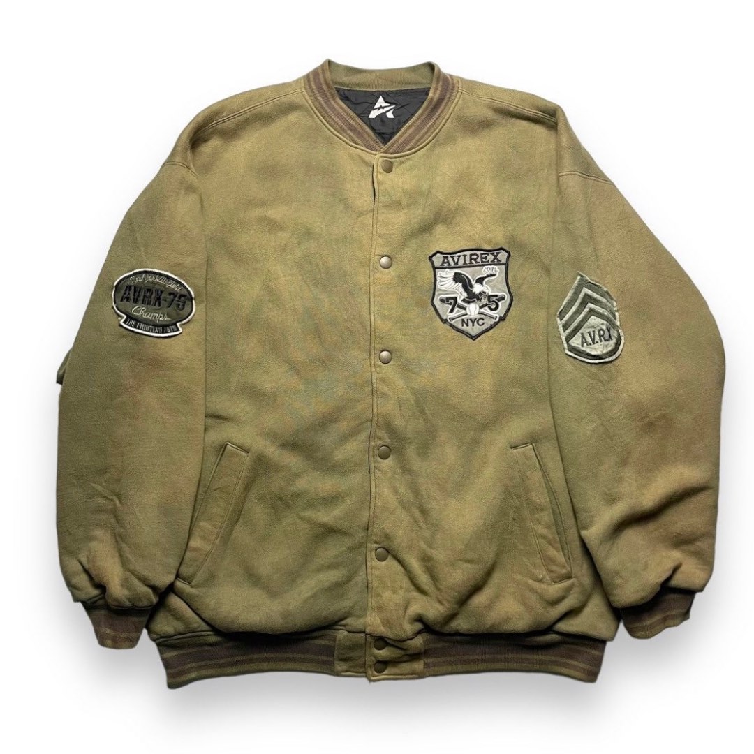 VINTAGE AVIREX ARMY VARSITY JACKET, Men's Fashion, Coats, Jackets and ...
