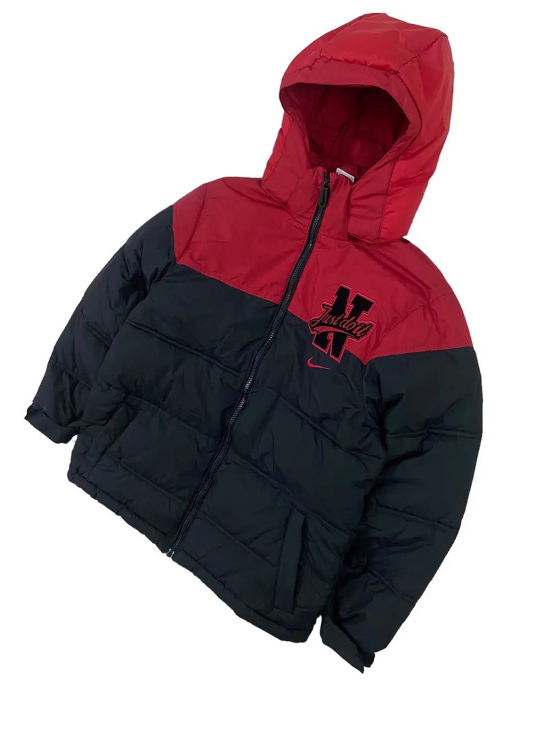 Vintage Nike Just Do It Puffer Down Jacket Hoodie Streetwear jaket, Men ...