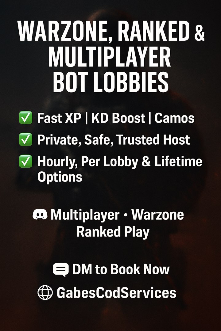 WARZONE, RANKED & MULTIPLAYER BOT LOBBIES on Carousell