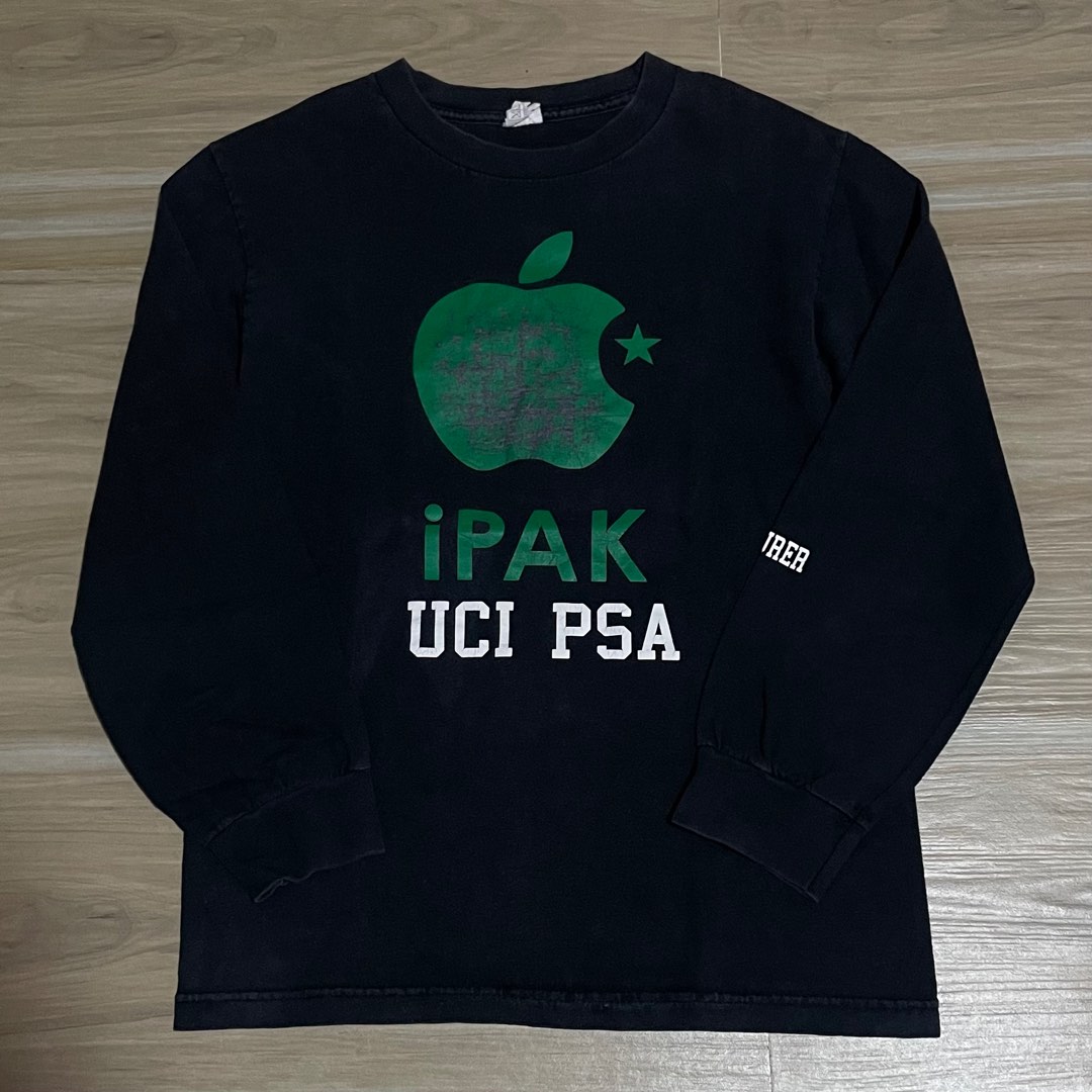 00s iPak UCI PSA Apple Vintage Tee, Men's Fashion, Tops & Sets, Tshirts & Polo Shirts on Carousell