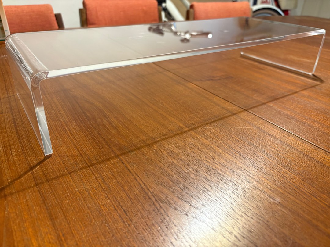 Acrylic computer stand (Computer Monitor Stand Acrylic Display Shelves ...