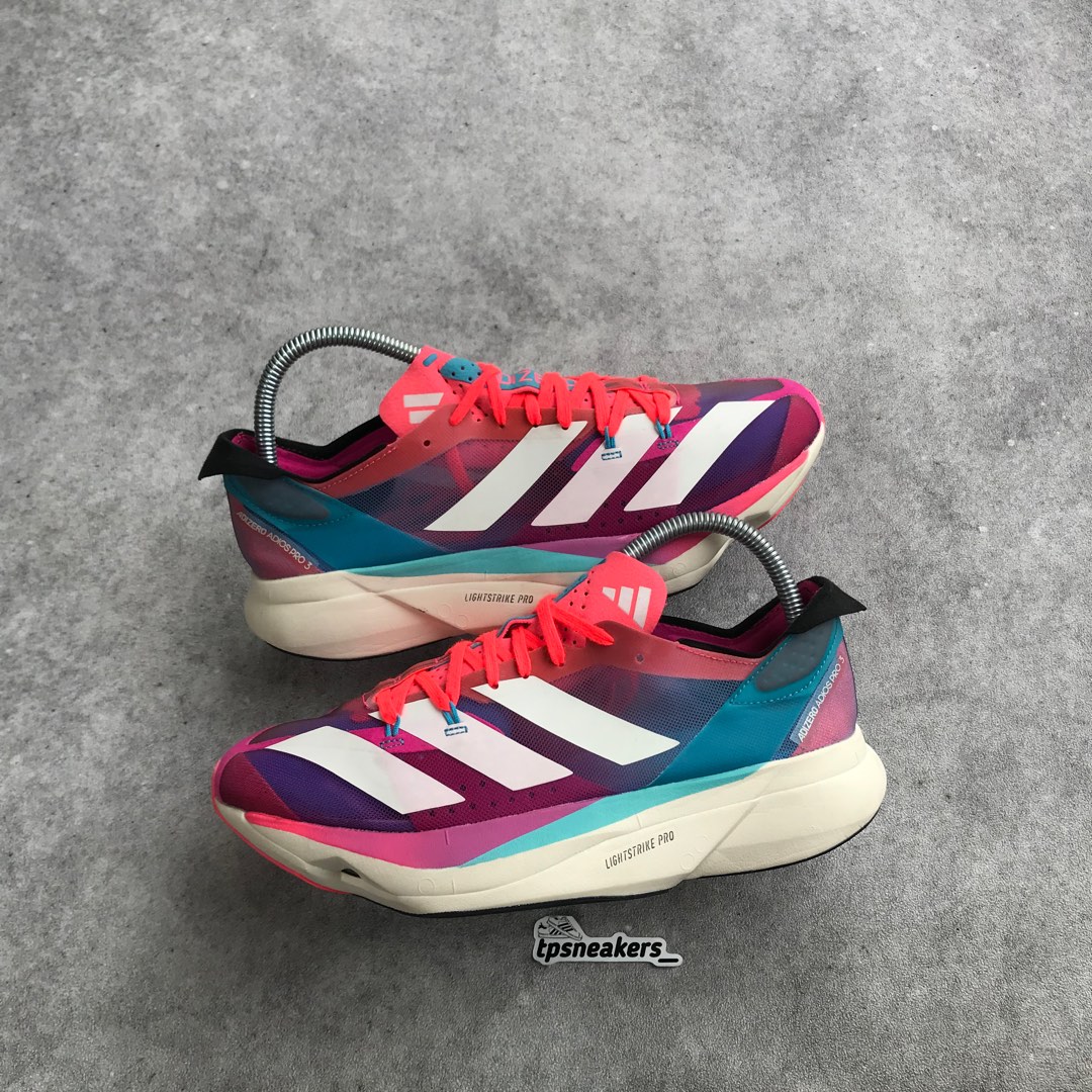 Adidas Adizero Adios Pro 3, Fesyen Pria, Sepatu , Sneakers di Carousell