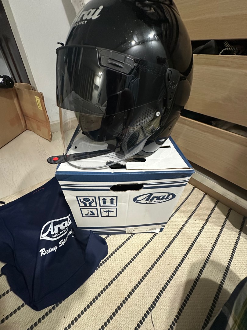 ARAI VZ Ram plus sz L glass black, Motorcycles, Motorcycle Apparel on ...