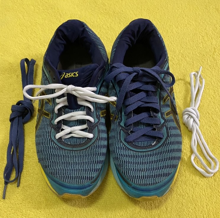 Asics Flyte Foam Blue Rubber Shoes Sneakers, Women's Fashion, Footwear ...