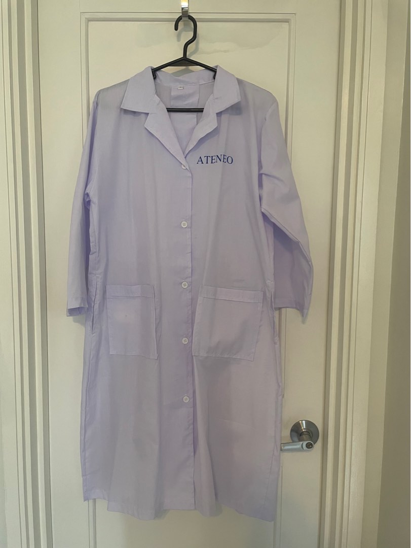 Ateneo Lab Coat, Women's Fashion, Coats, Jackets and Outerwear on Carousell
