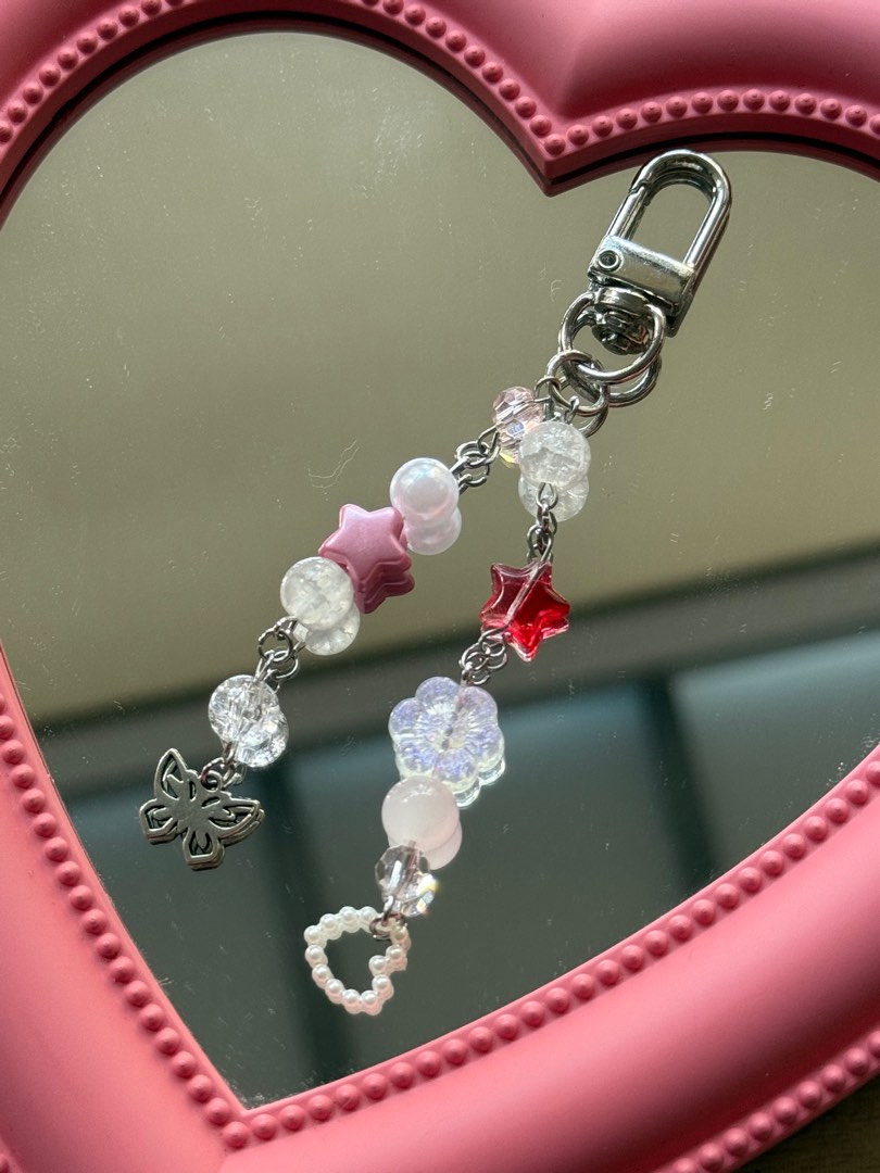 Beaded keychain | Custom Beaded keychains, Hobbies & Toys, Stationery ...