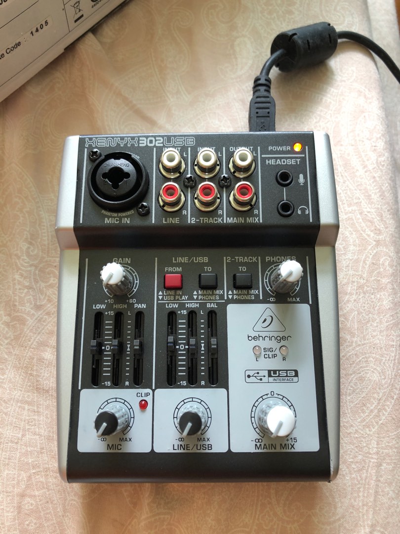 Behringer Xenyx 302usb audio mixer, Hobbies & Toys, Music & Media, Music Accessories on Carousell