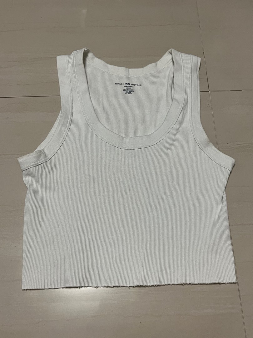 Brandy Melville White Connor Tank, Women's Fashion, Tops, Sleeveless on ...