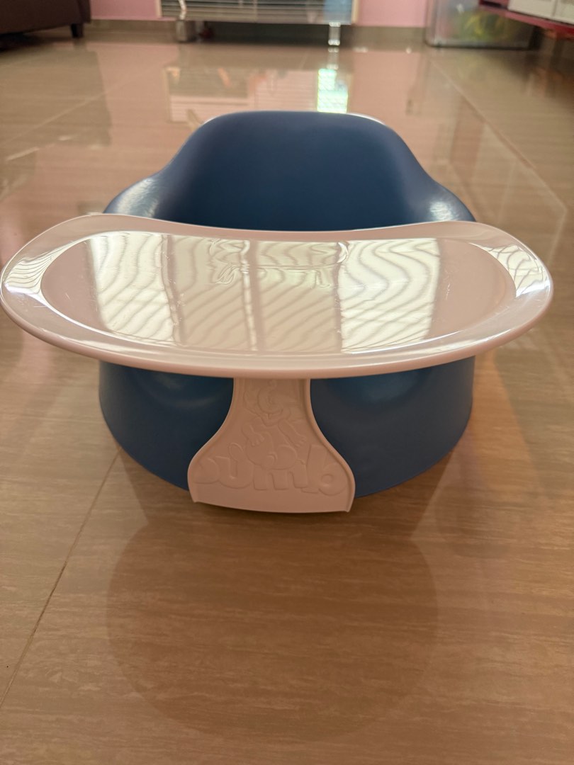 Bumbo floor seat + tray on Carousell