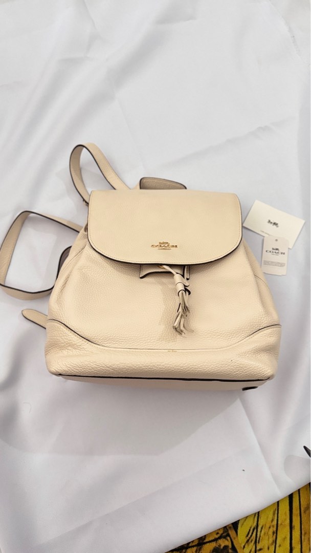 Coach Little Elle Backpack (silver Grey birch), Women's Fashion, Bags ...