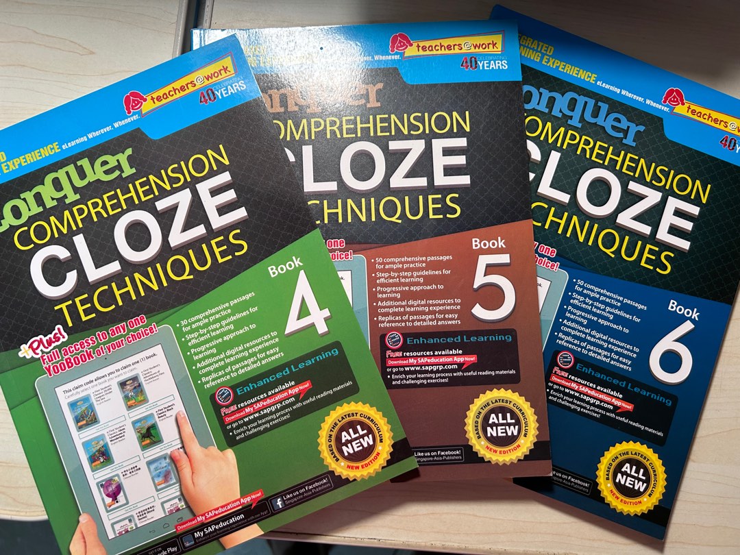 Conquer Comprehension Cloze, Hobbies & Toys, Books & Magazines ...