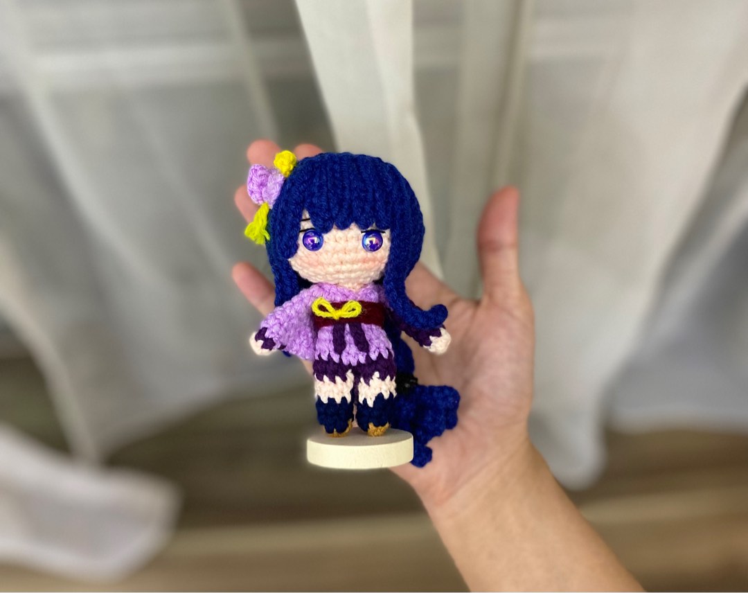 Crochet Genshin Raider Shogun , Hobbies & Toys, Stationery & Craft ...