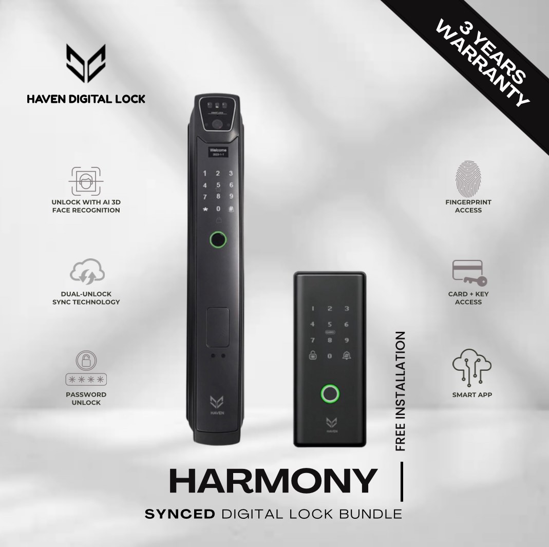 FREE INSTALLATION! | Haven Harmony Synced Digital Lock Bundle ...