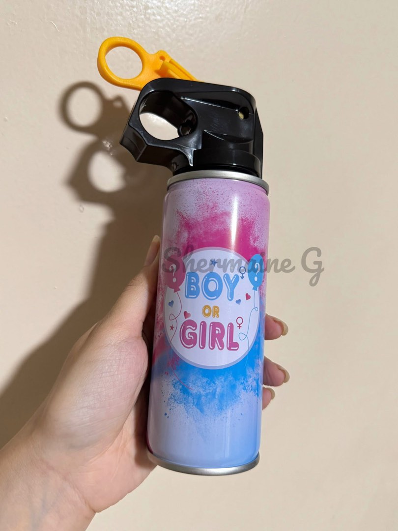 Gender Reveal Powder Spray made from Corn Flour, Hobbies & Toys ...