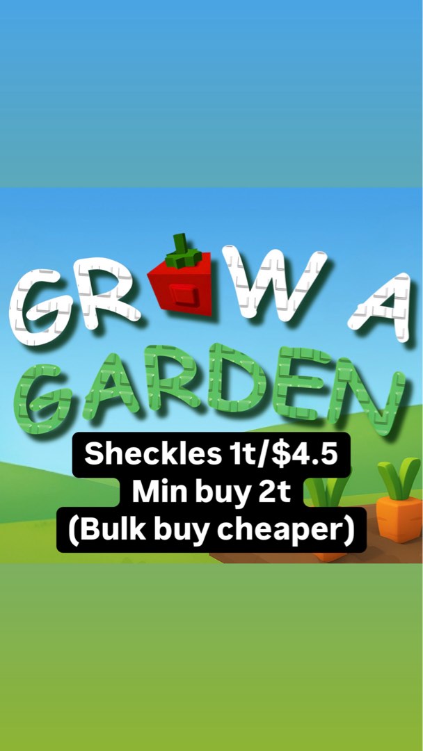 Grow a garden (gag)/shackles/shackle/money/coins/sheckle/sheckles ...