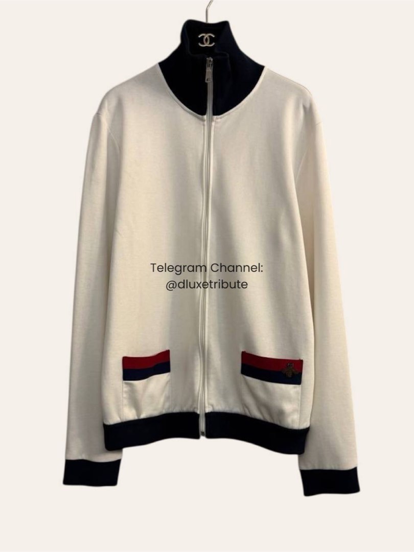 Gucci Bee Embroidered Jacket, Luxury, Apparel on Carousell