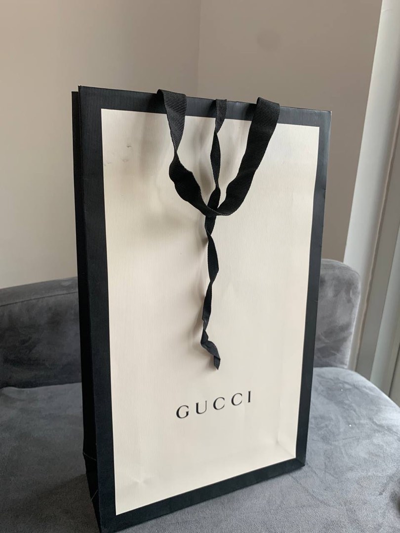 Gucci Paper Bag (Only), Luxury, Bags & Wallets on Carousell