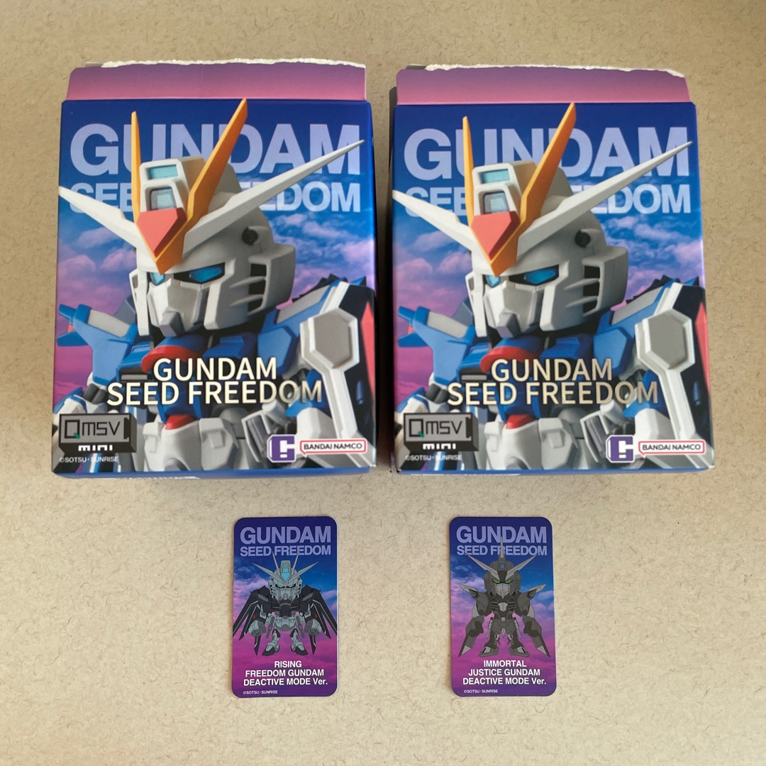 Gundam Seed Freedom QMSV Mini Series, Hobbies & Toys, Toys & Games on ...