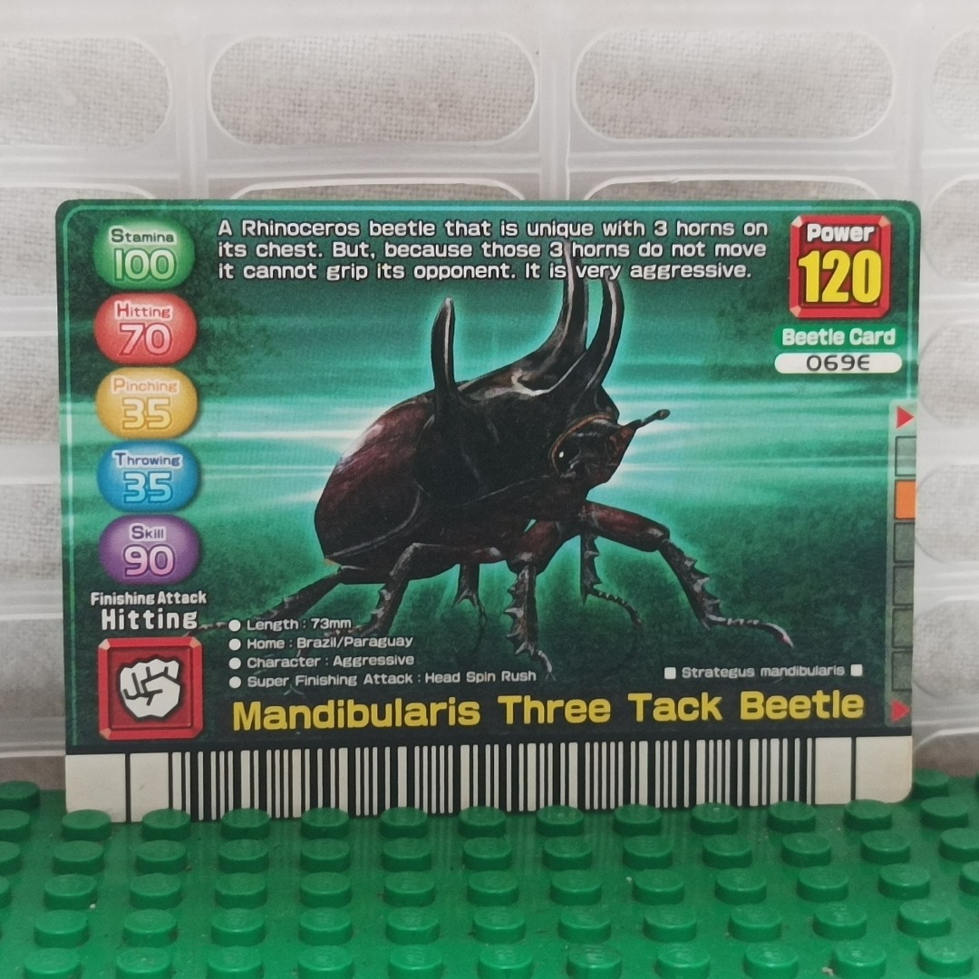 Kartu Sega Mushiking King of the Beetles - Mardibularis Three Tack ...