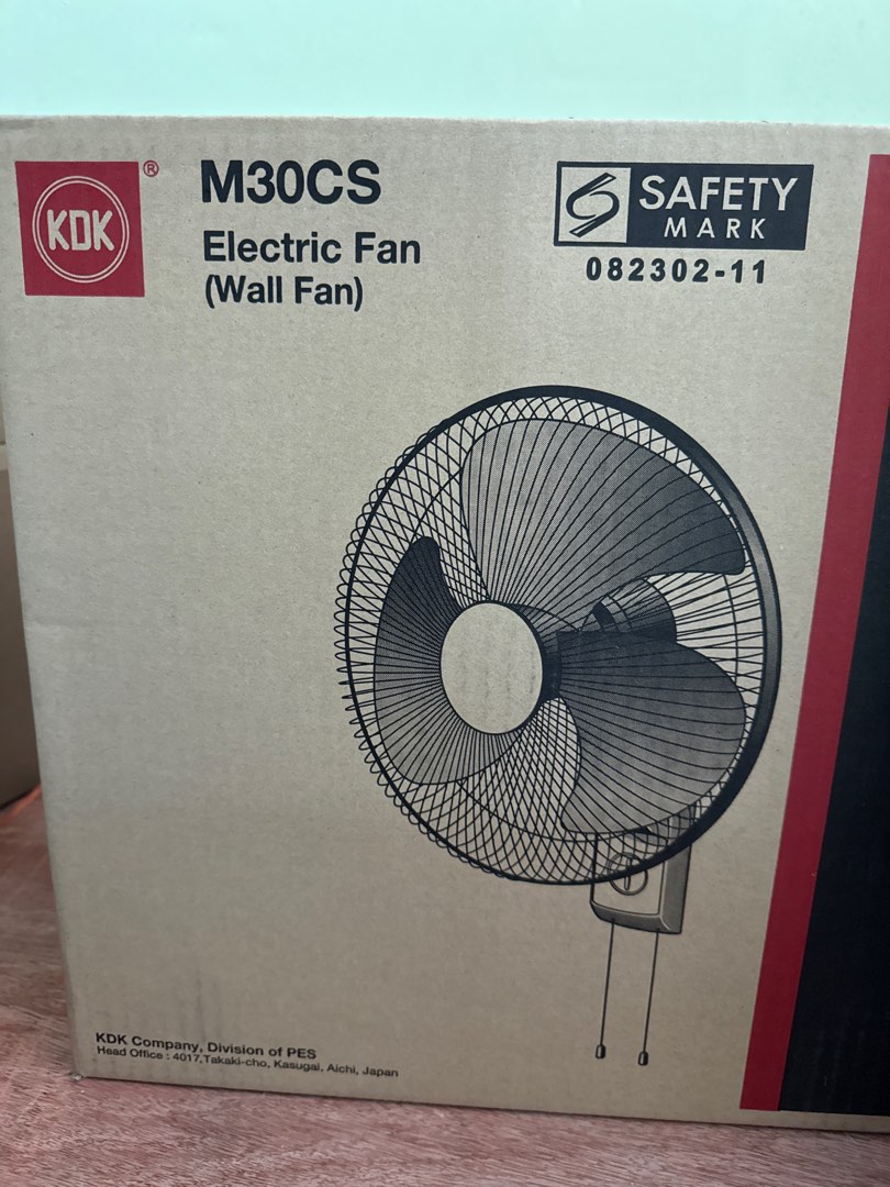 KDK M30CS Electric Wall Fan, Furniture & Home Living, Lighting & Fans ...