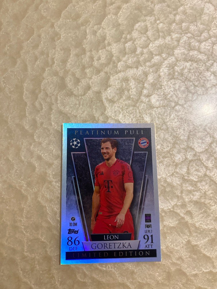 Leon Goretzka Platinum Pull Match Attax 24/25, Hobbies & Toys, Toys ...