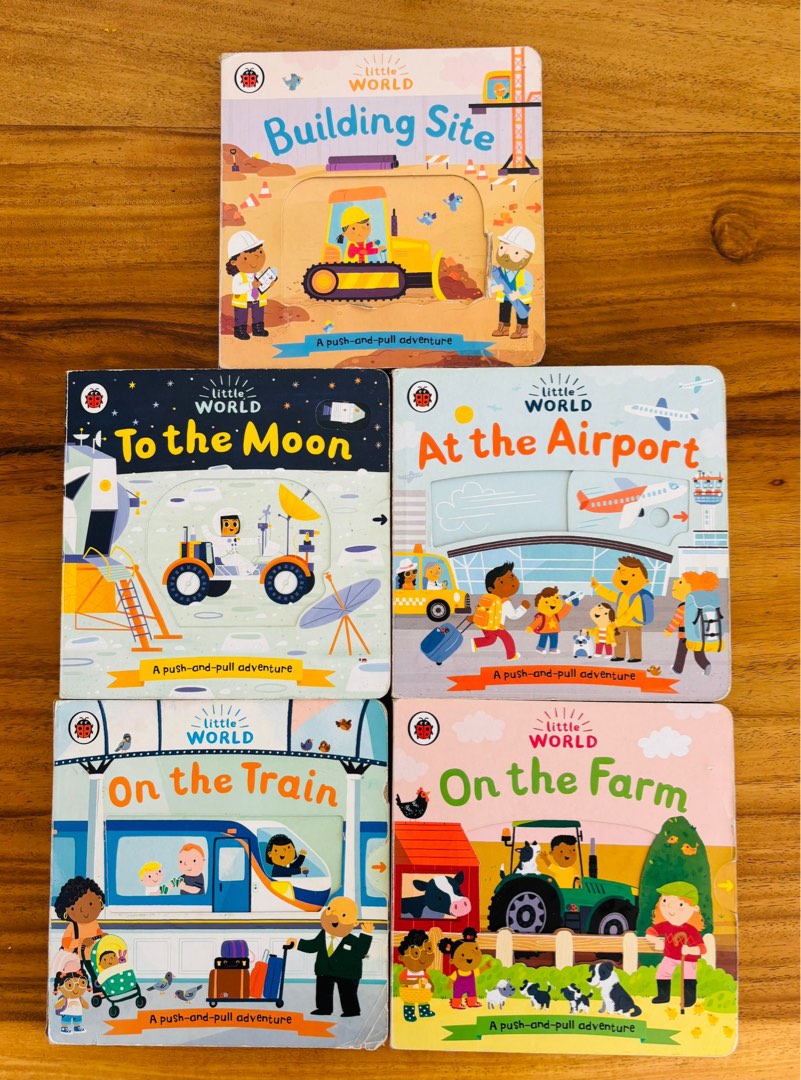 Little World push and pull books, Hobbies & Toys, Books & Magazines ...