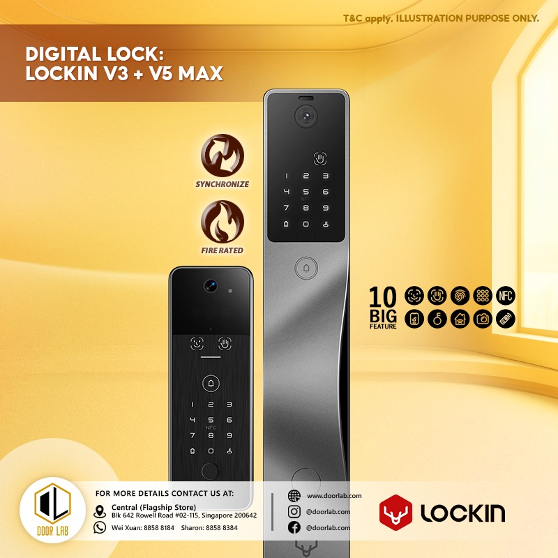 Lockin/ Lockin Digital Lock/ Digital Lock/ Door Viewer/ Face ...