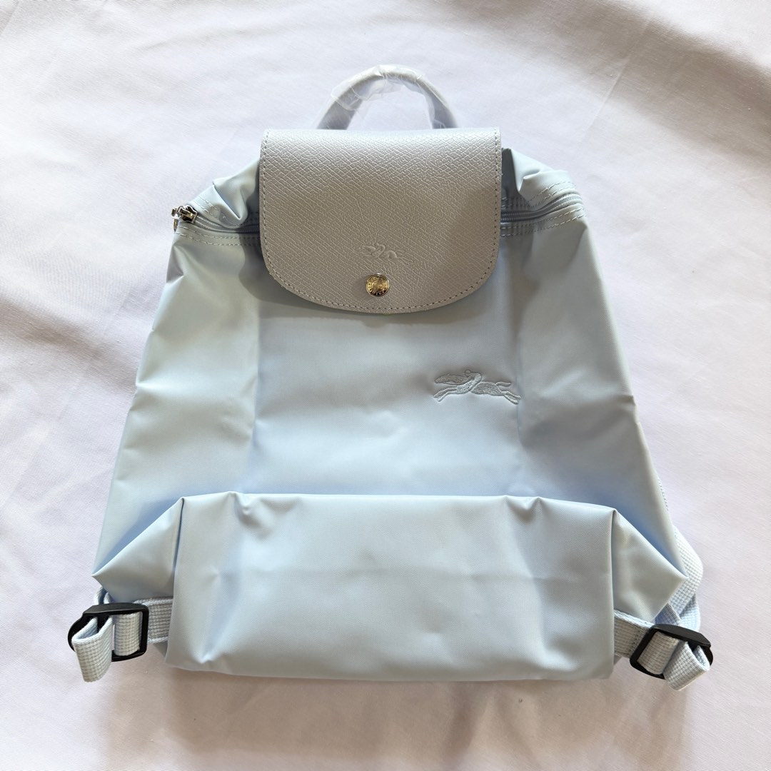 Longchamp Club Series Backpack in Sky Blue, Women's Fashion, Bags ...