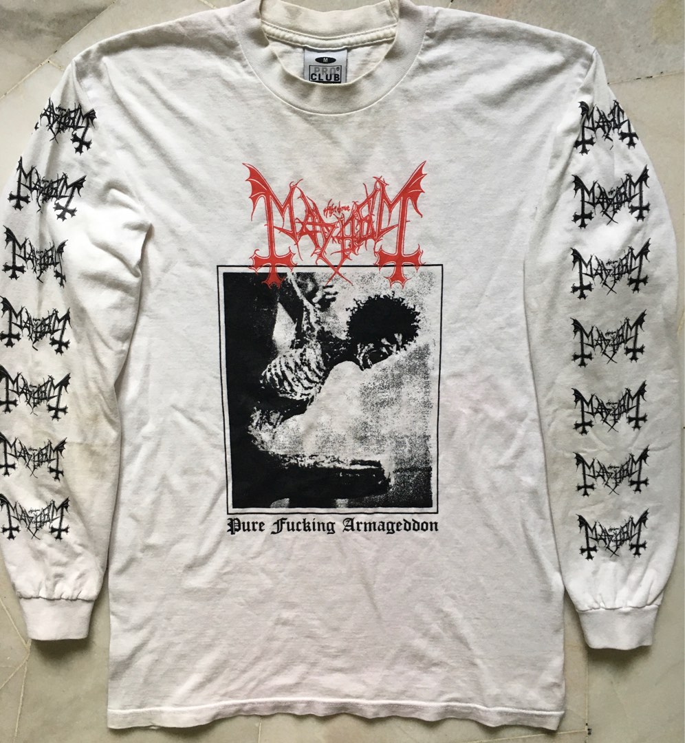MAYHEM PURE ARMAGEDDON LONG SLEEVE Shirt Morbid Nargaroth Impaled ...